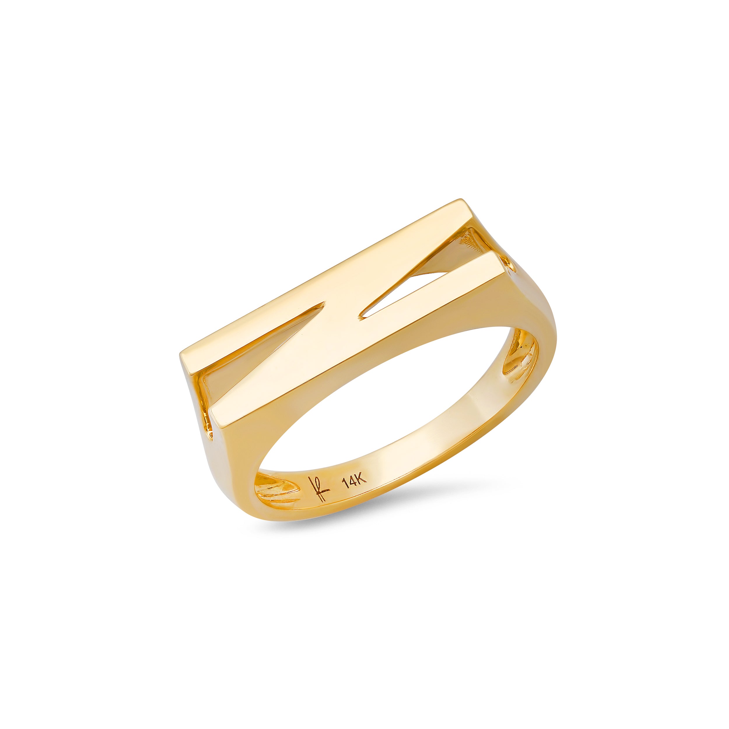 Classic Initial Ring – helena rose jewelry
